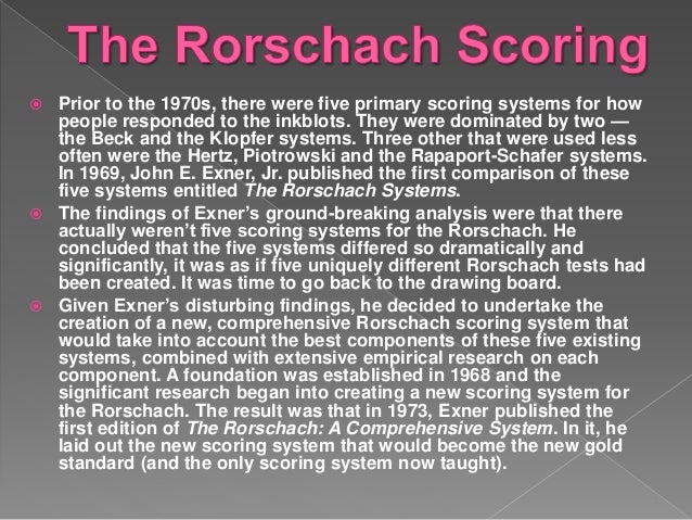 Rorschach scoring online - erotera