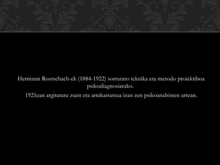 Rorschach testa | PPT