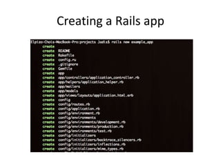 Intro to Ruby on Rails | PPT