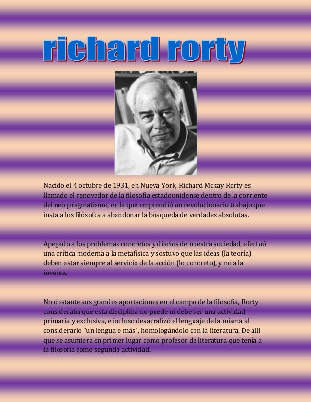 RICHARD RORTY