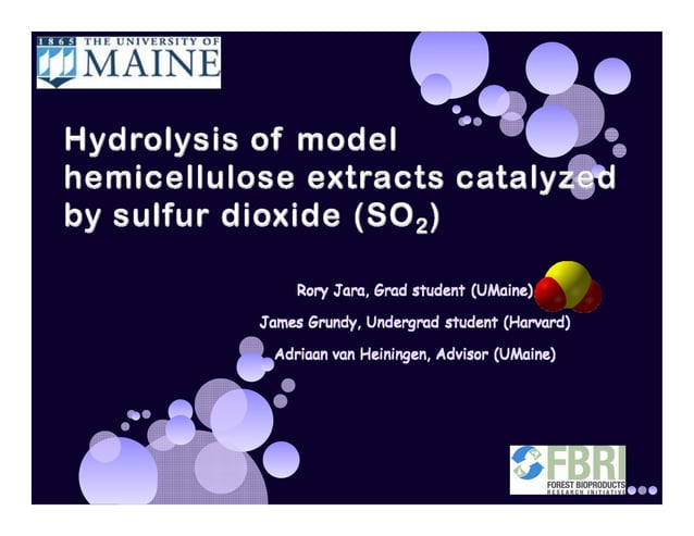 Hydrolysis of model hemicellulose extracts catalyzed by sulfur dioxide ...