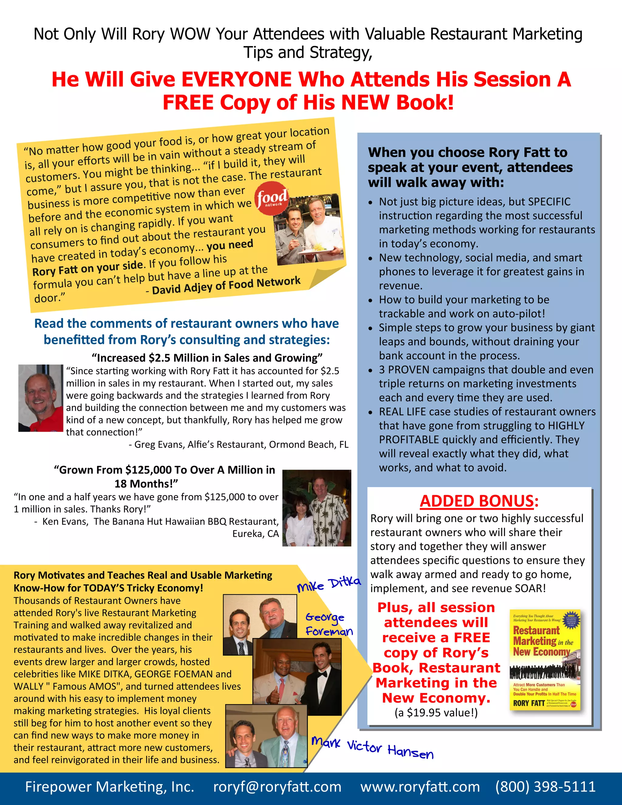 Rory Fatt One Sheet | PDF