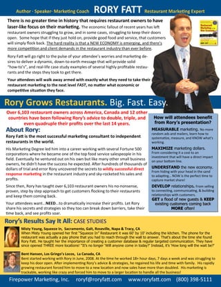 Rory Fatt One Sheet | PDF