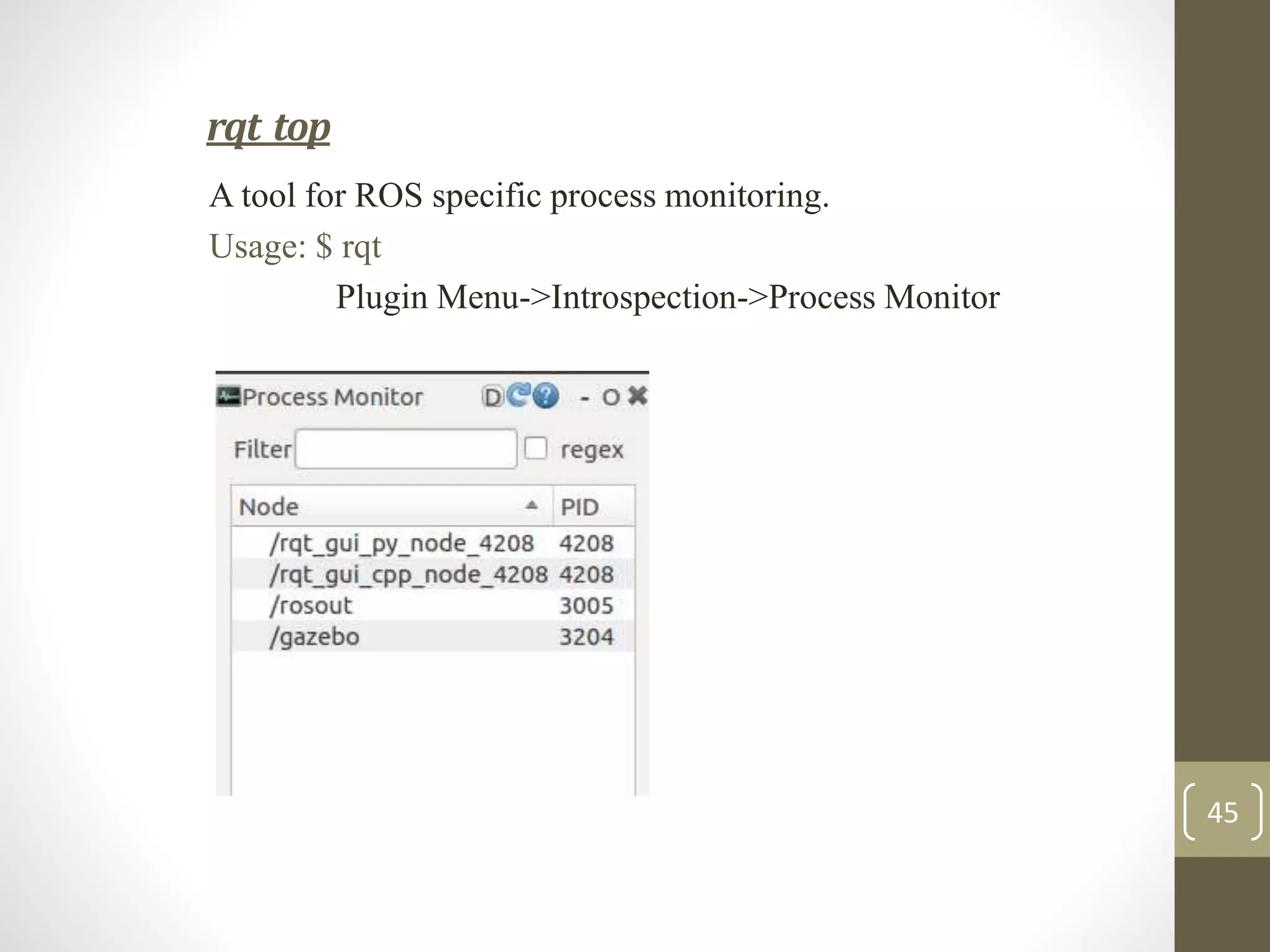 Guide to ROS tools | PPTX | Operating Systems | Computer Software and Applications