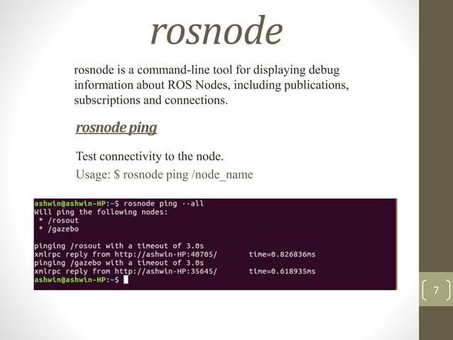 Guide to ROS tools | PPTX | Operating Systems | Computer Software and ...