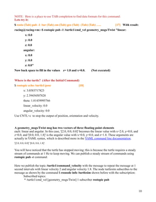 Ros turtlesim | PDF | Operating Systems | Computer Software and Applications
