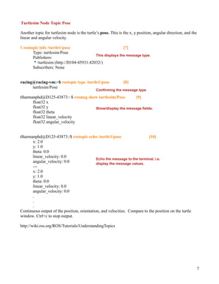 Ros turtlesim | PDF | Operating Systems | Computer Software and Applications