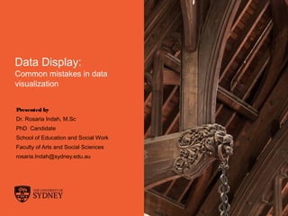 Data display: Common mistakes in data visualization | PPT