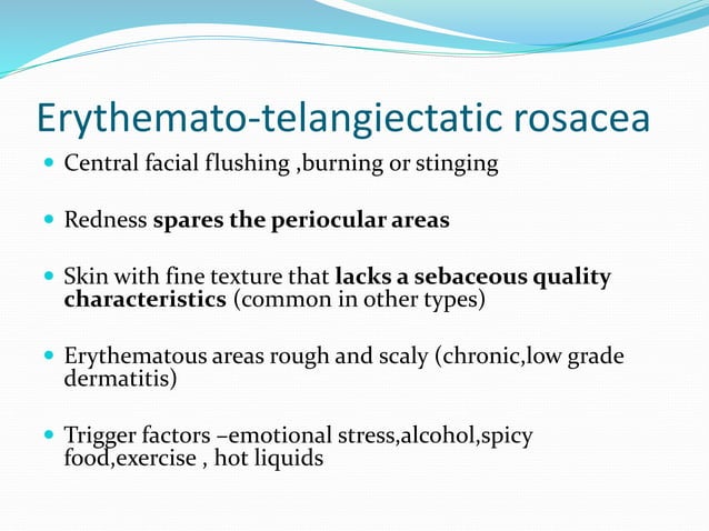 Rosacea and lymphocytic infiltration disorders | PPTX | Skin and ...