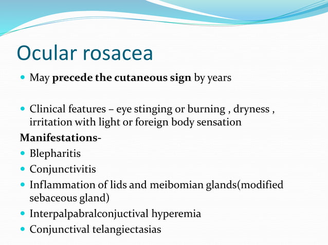 Rosacea and lymphocytic infiltration disorders | PPTX | Skin and ...