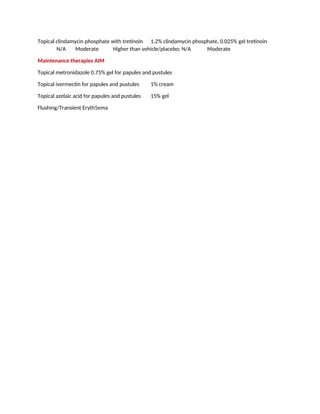 rosacea up (AutoRecovered).docx updated rosacea treatment guidelines | DOCX