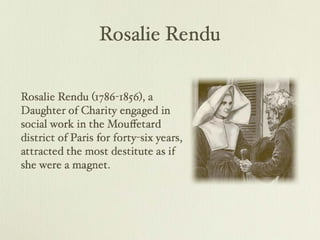 Bl. Rosalie Rendu and Bl. Frederic Ozanam Collaboration | PDF | Christianity | Religion ...