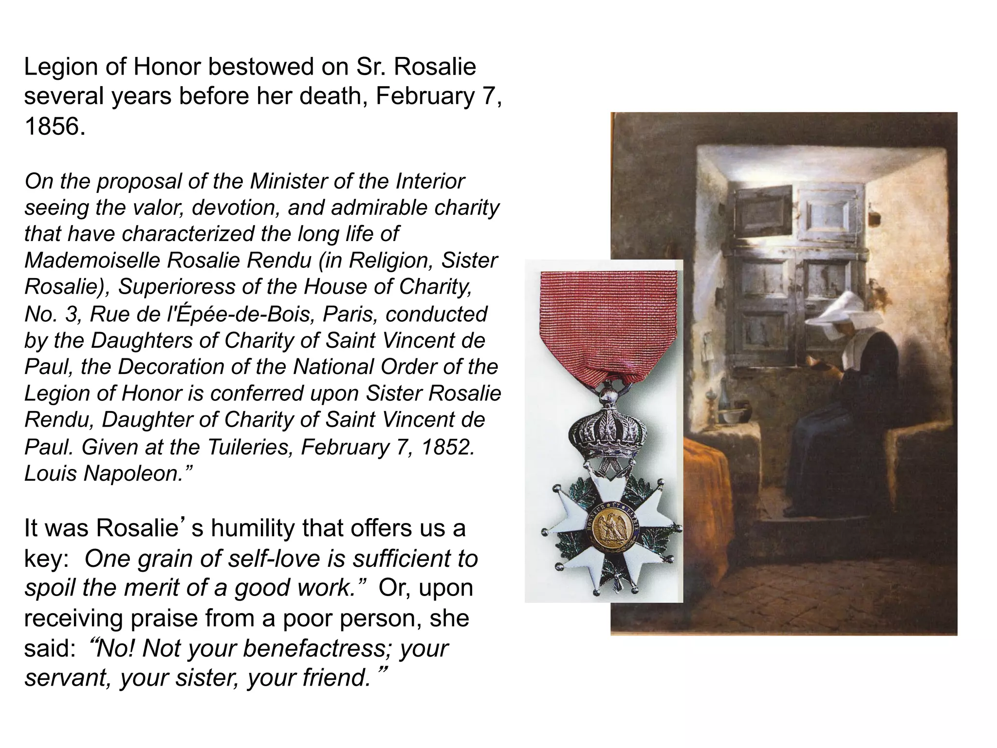 Blessed Rosalie Rendu, D.C. | PPT