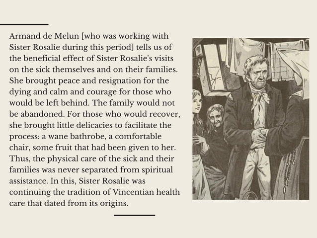 Bl. Rosalie Rendu, D.C. caring for sick poor in their homes | PPT