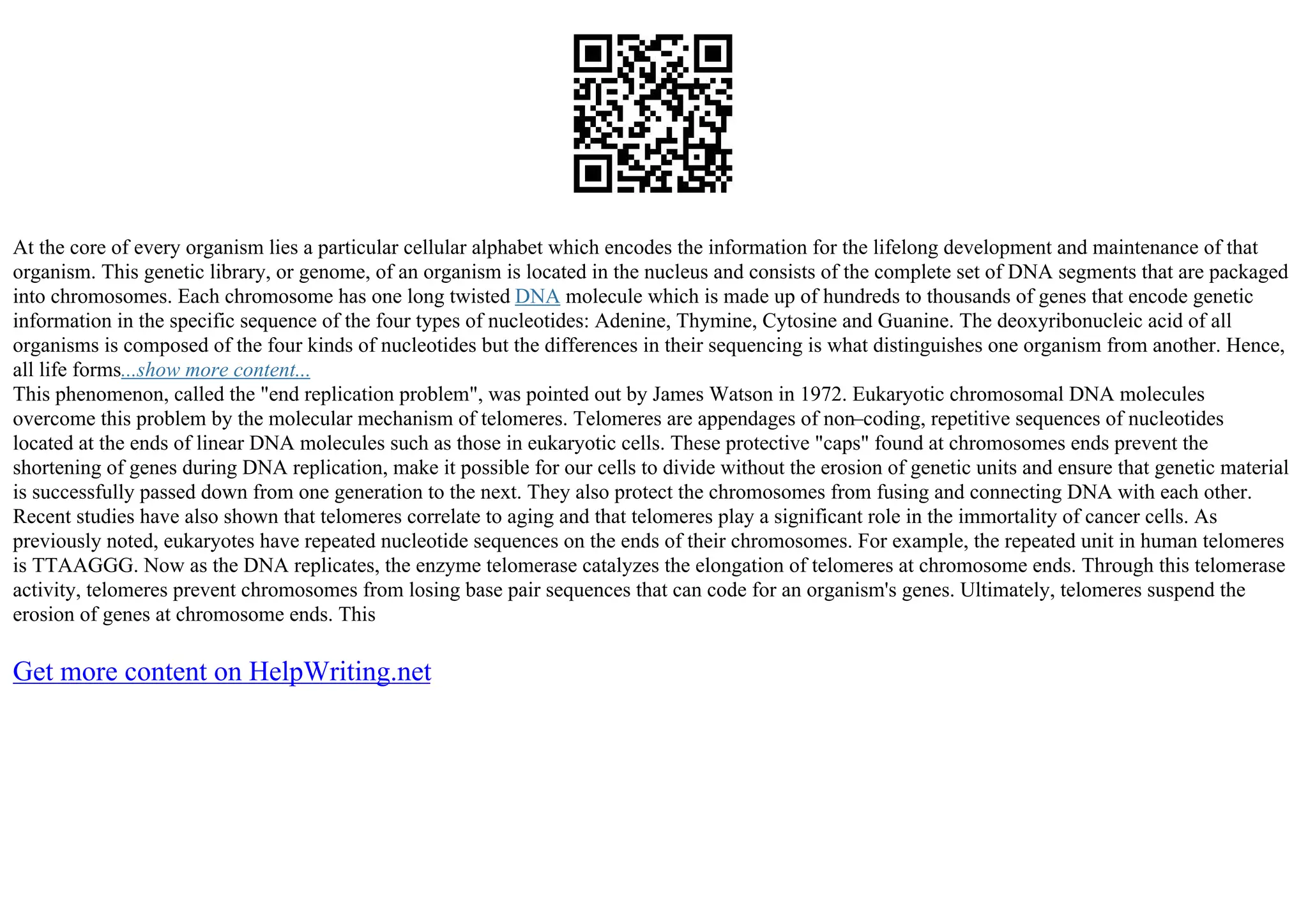 Rosalind Franklin Dna Replication | PDF