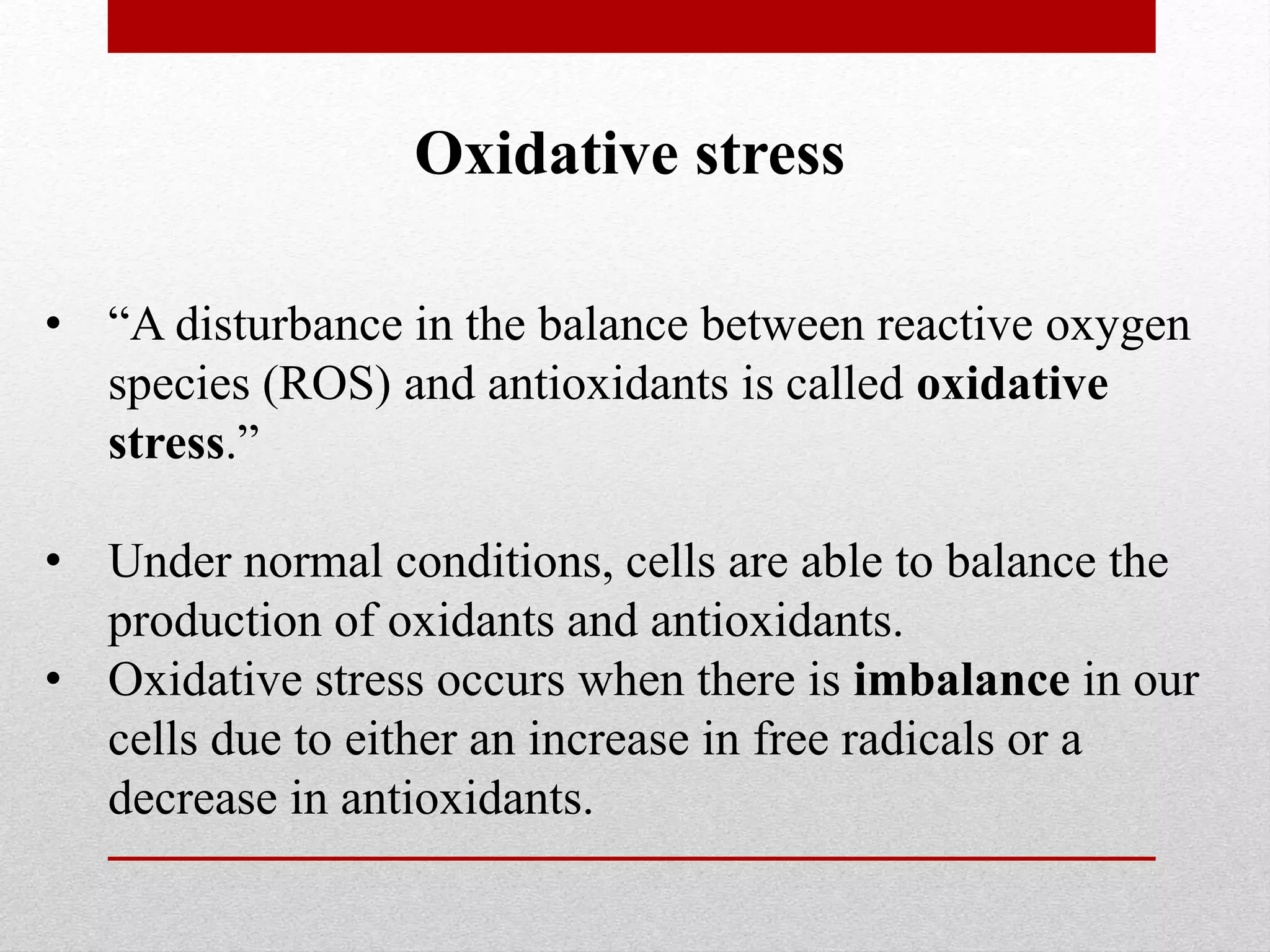 ROS and redox regulation | PPTX