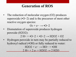 ROS and redox regulation | PPTX
