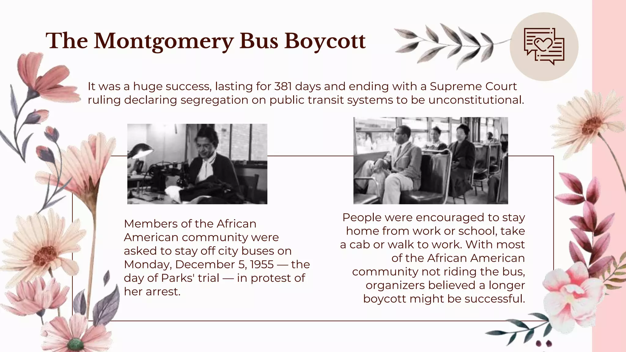 Rosa park : the mother of civil rights movement | PPTX