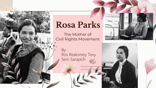 Rosa park : the mother of civil rights movement | PPT