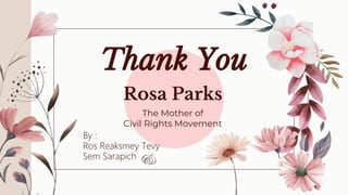 Rosa park : the mother of civil rights movement | PPTX