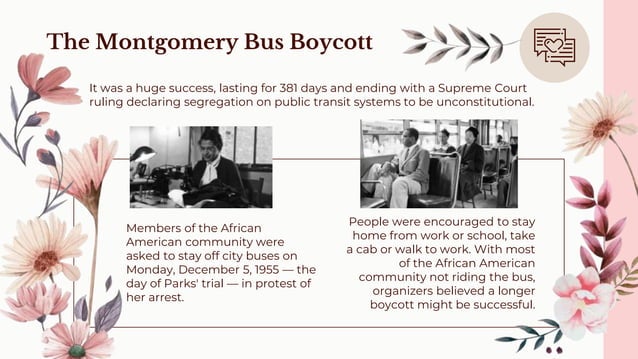 Rosa park : the mother of civil rights movement | PPT