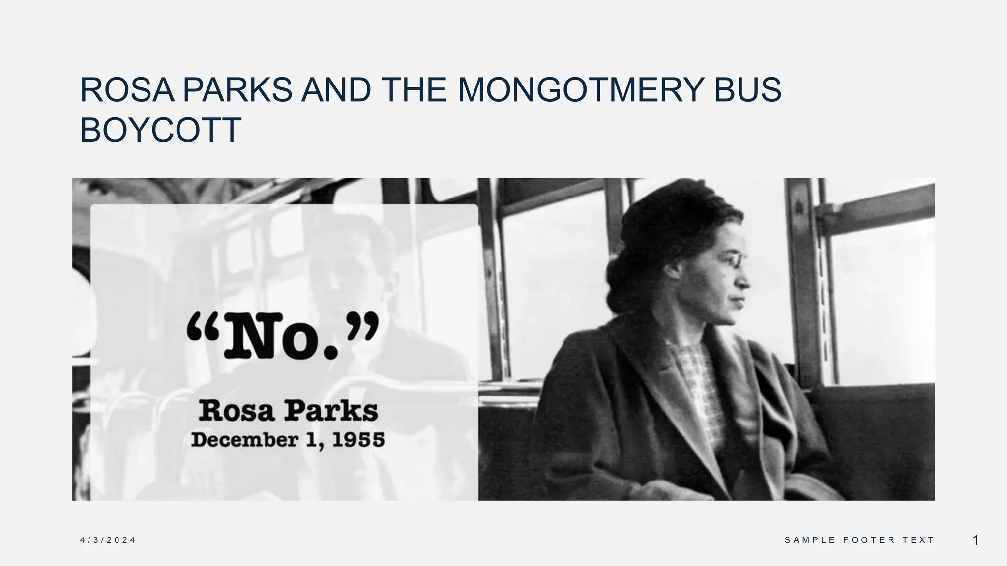Rosa Parks y el boicot del autobus...... | PPT