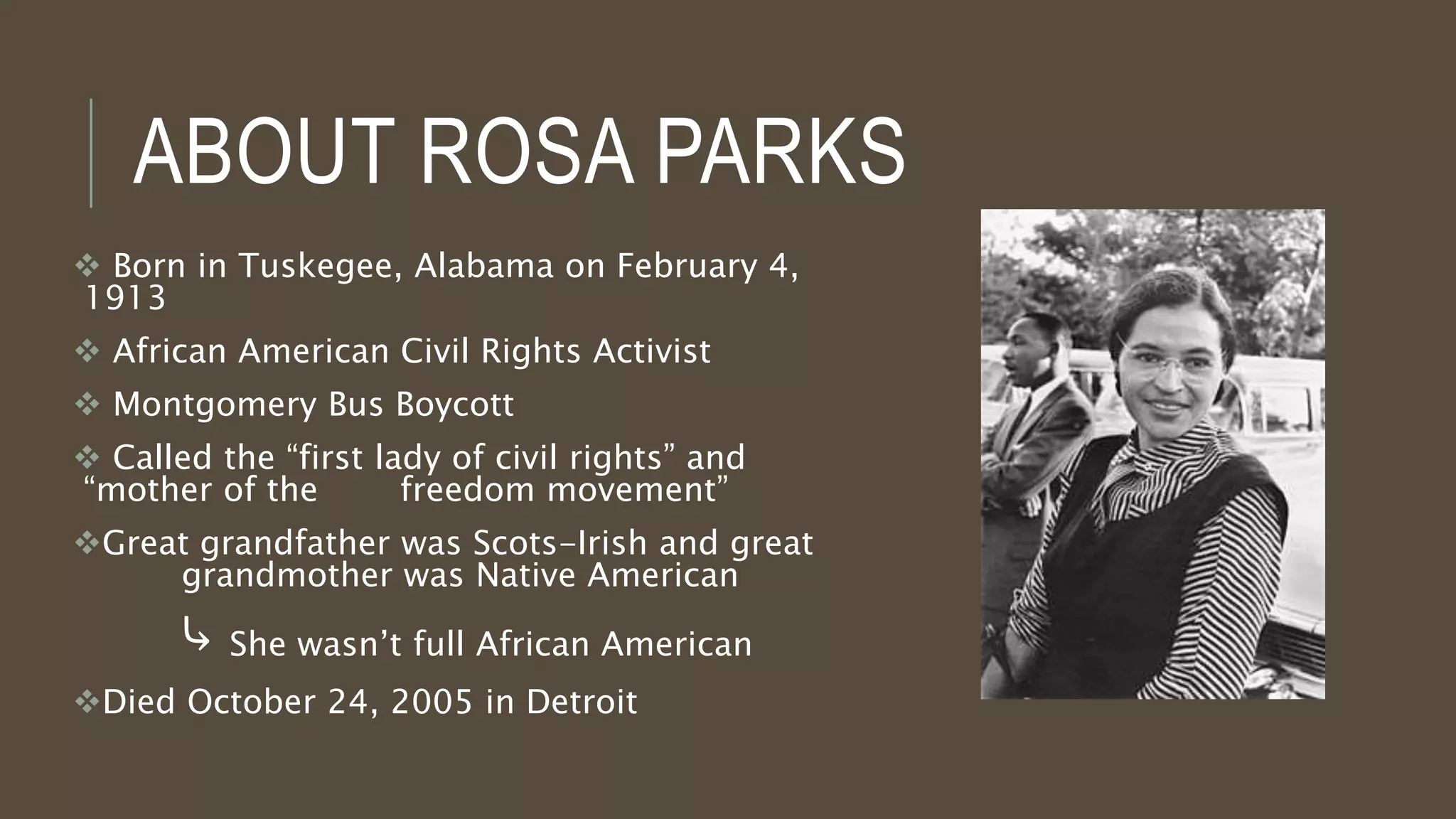 Rosa parks ppt | PPTX