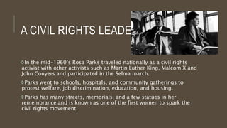 Rosa parks ppt | PPTX