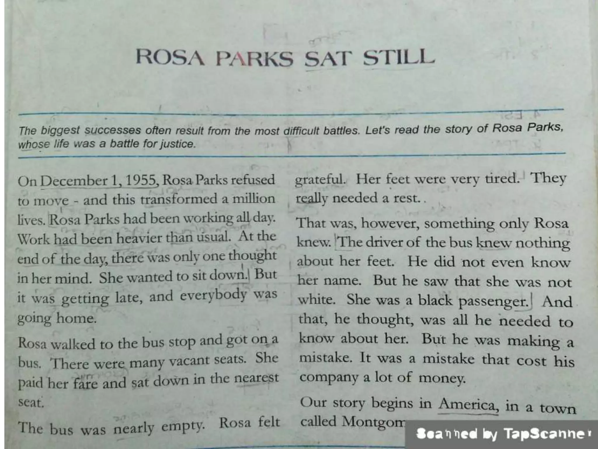 Rosa parks sat still ppt 3 | PPTX