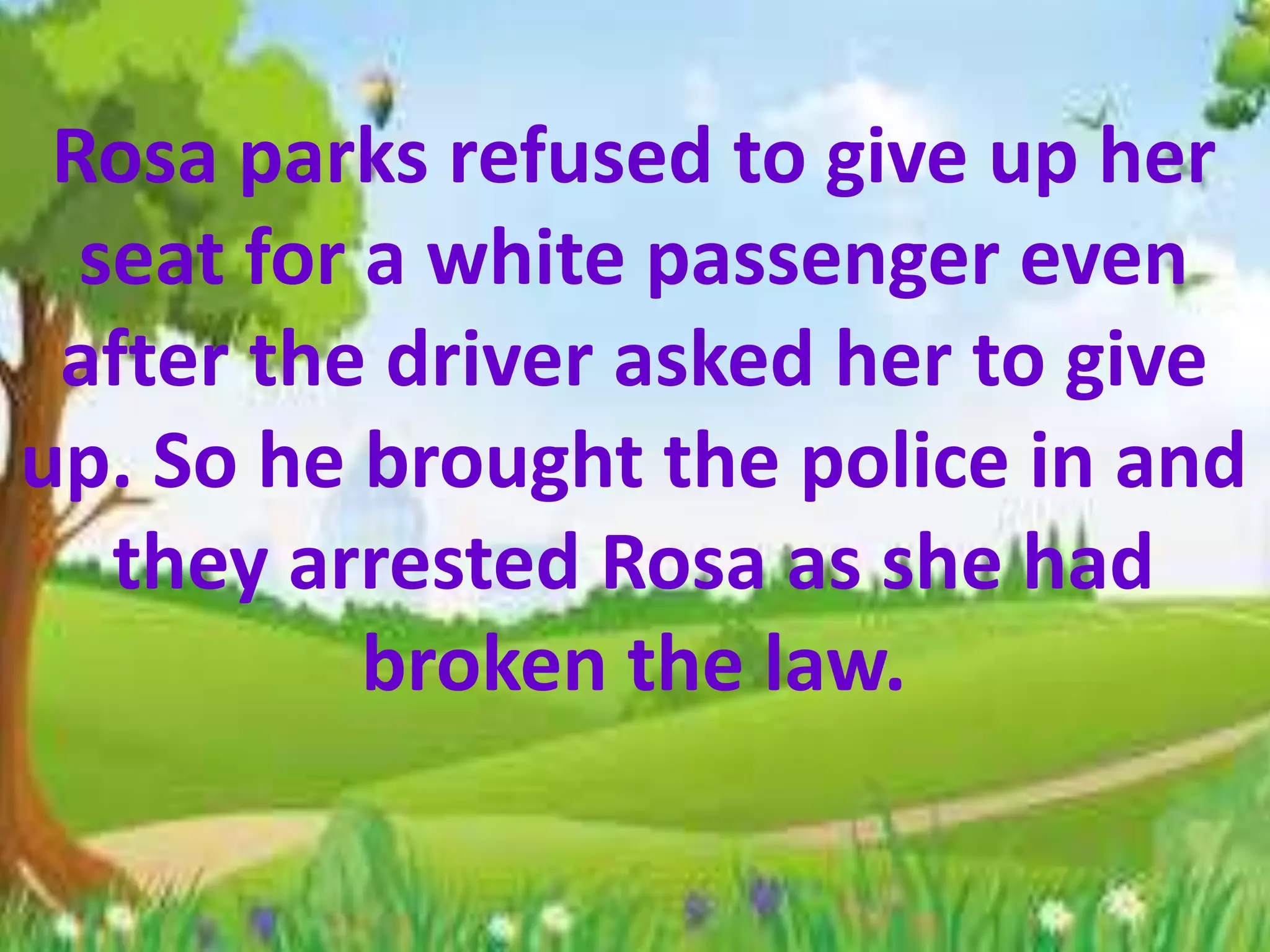 Rosa parks sat still ppt 5 | PPTX