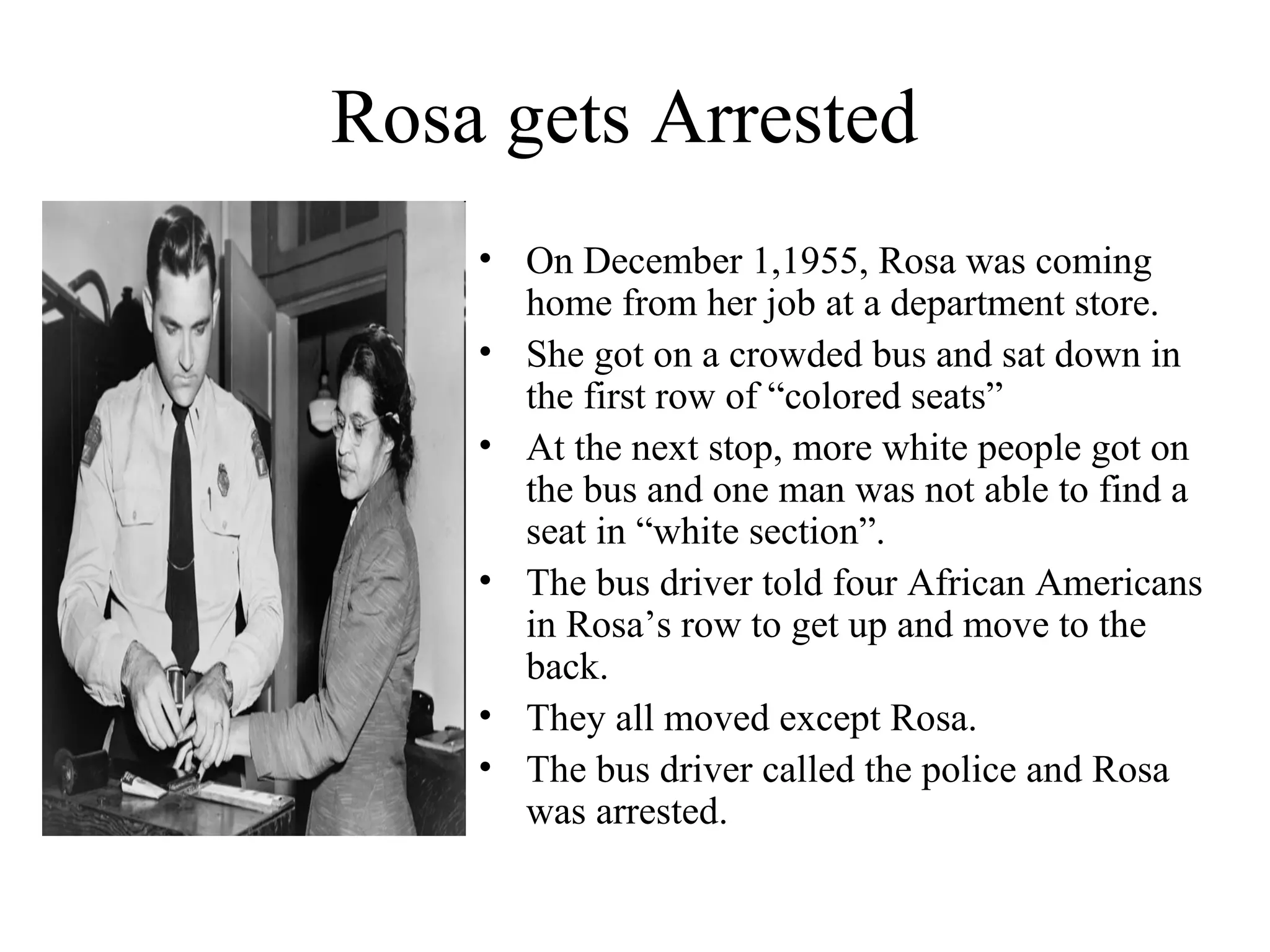Rosa parks & the montgomery bus boycott | PPT