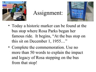 Rosa parks & the montgomery bus boycott | PPT