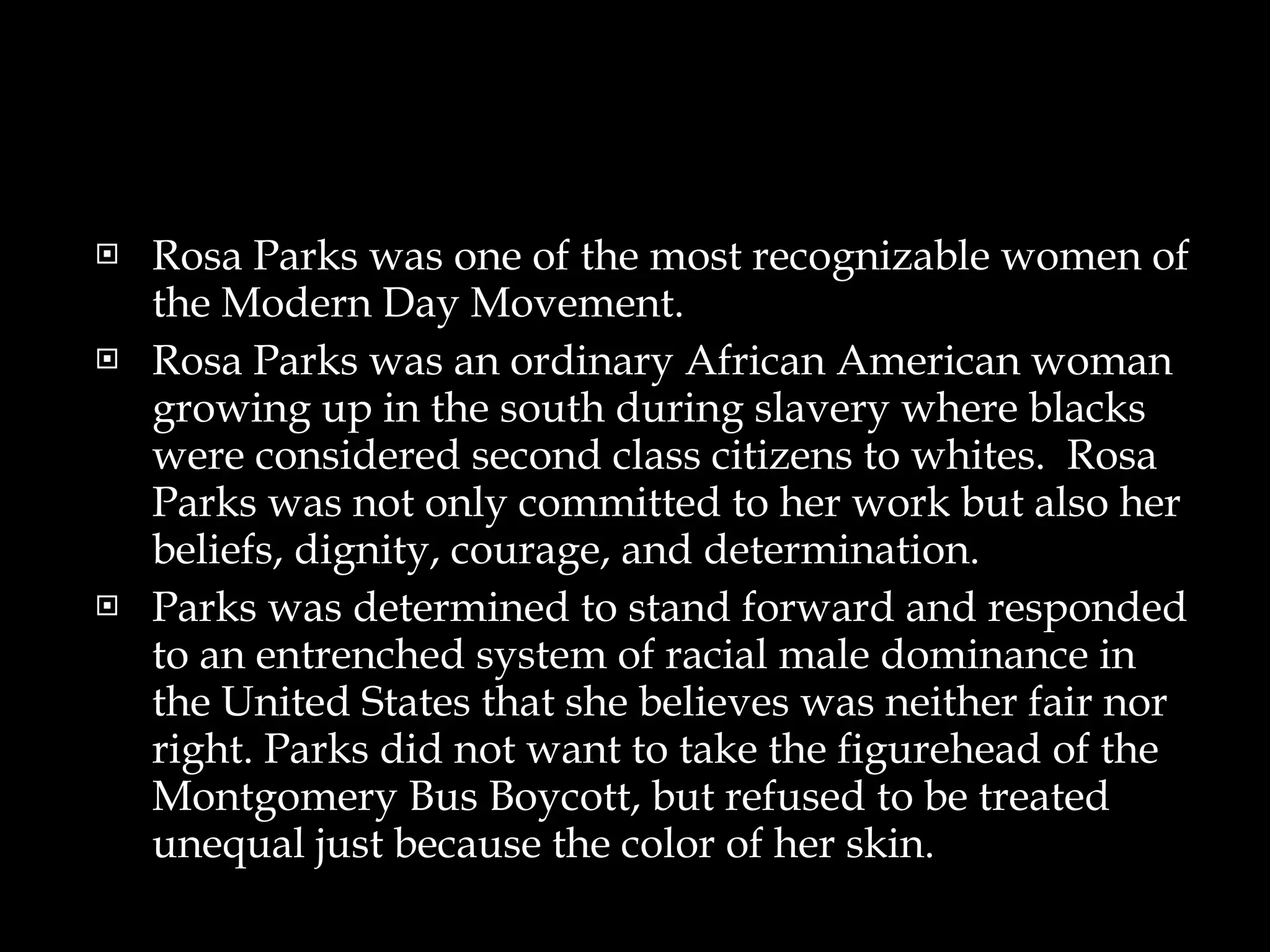 Rosa parks ws 101 slide show | PPT
