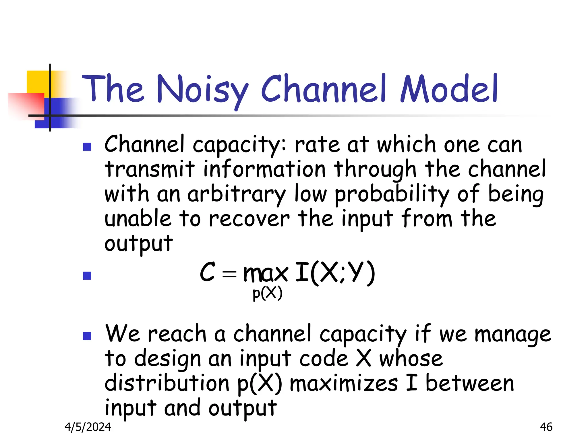 Elementary Probability and Information Theory | PPT