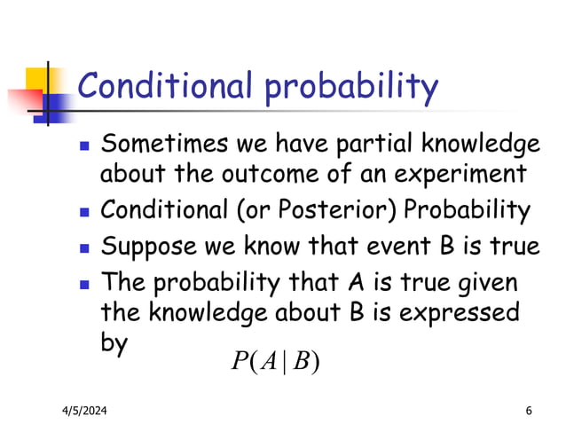Elementary Probability and Information Theory | PPT