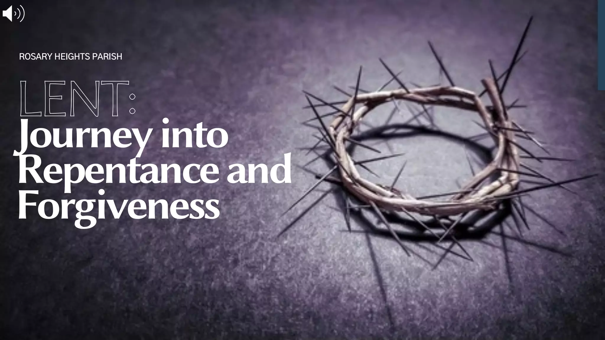 LENT: Journey into Repentance and Forgiveness | PDF