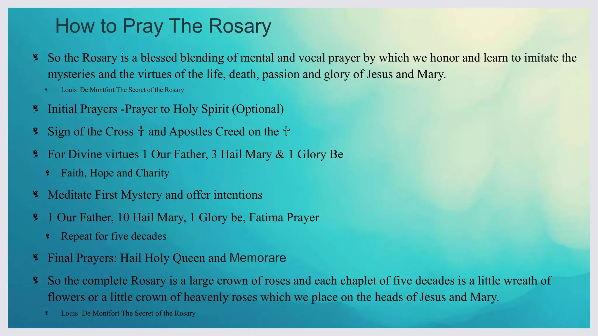 Rosary of Blessed Virgin Mary | PPTX