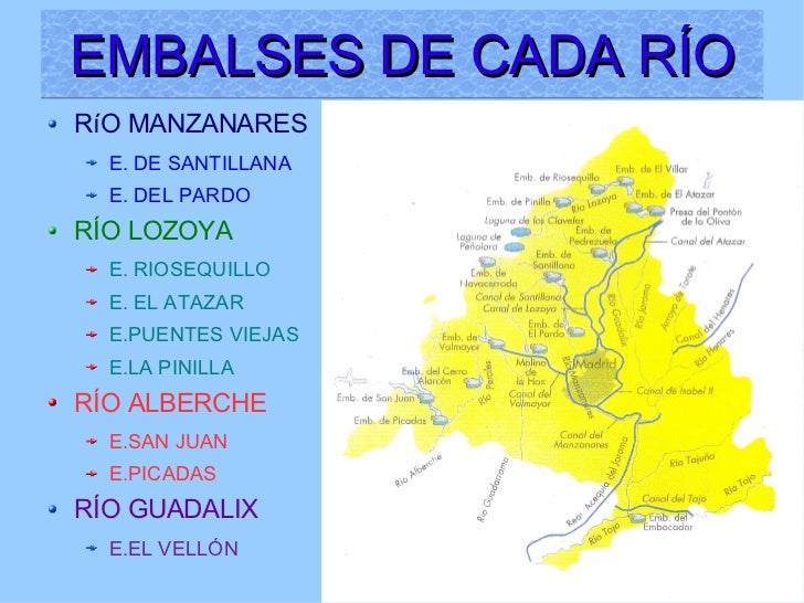 Mapa mudo de rios de la comunidad de madrid - Imagui