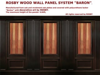 ROSBY branded wood wall panel systems. | PPT