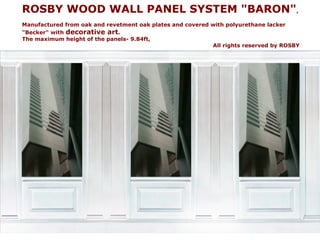 ROSBY branded wood wall panel systems. | PPT