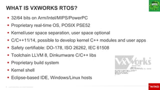 ROS2 on VxWorks - Challenges in porting a modern, software framework to RTOS | PPT