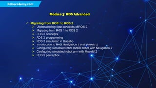 ROS_Course_Syllabus learning path for operating system | PPT