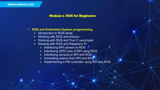 ROS_Course_Syllabus learning path for operating system | PPT