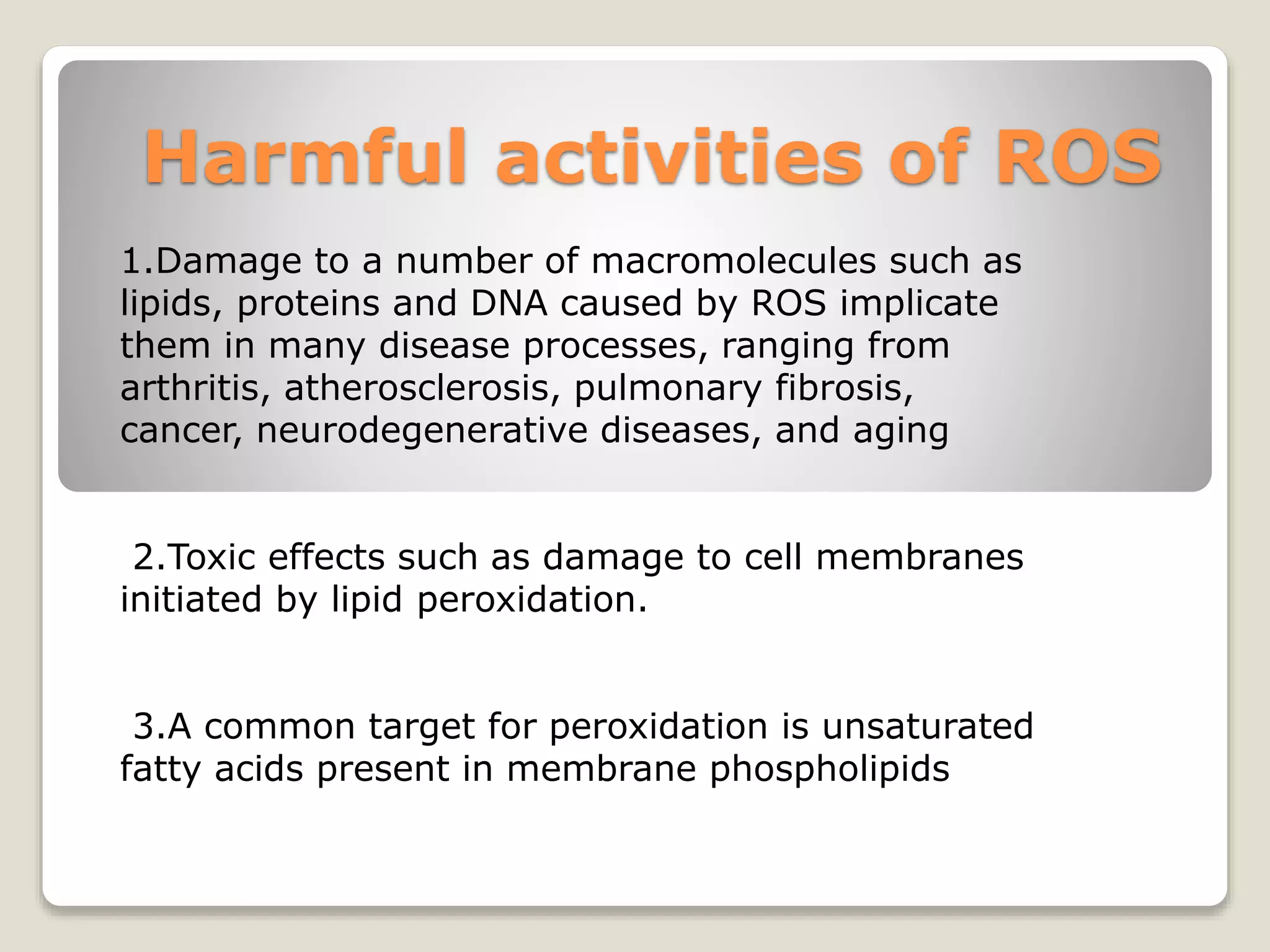 reactive oxygen species | PPSX