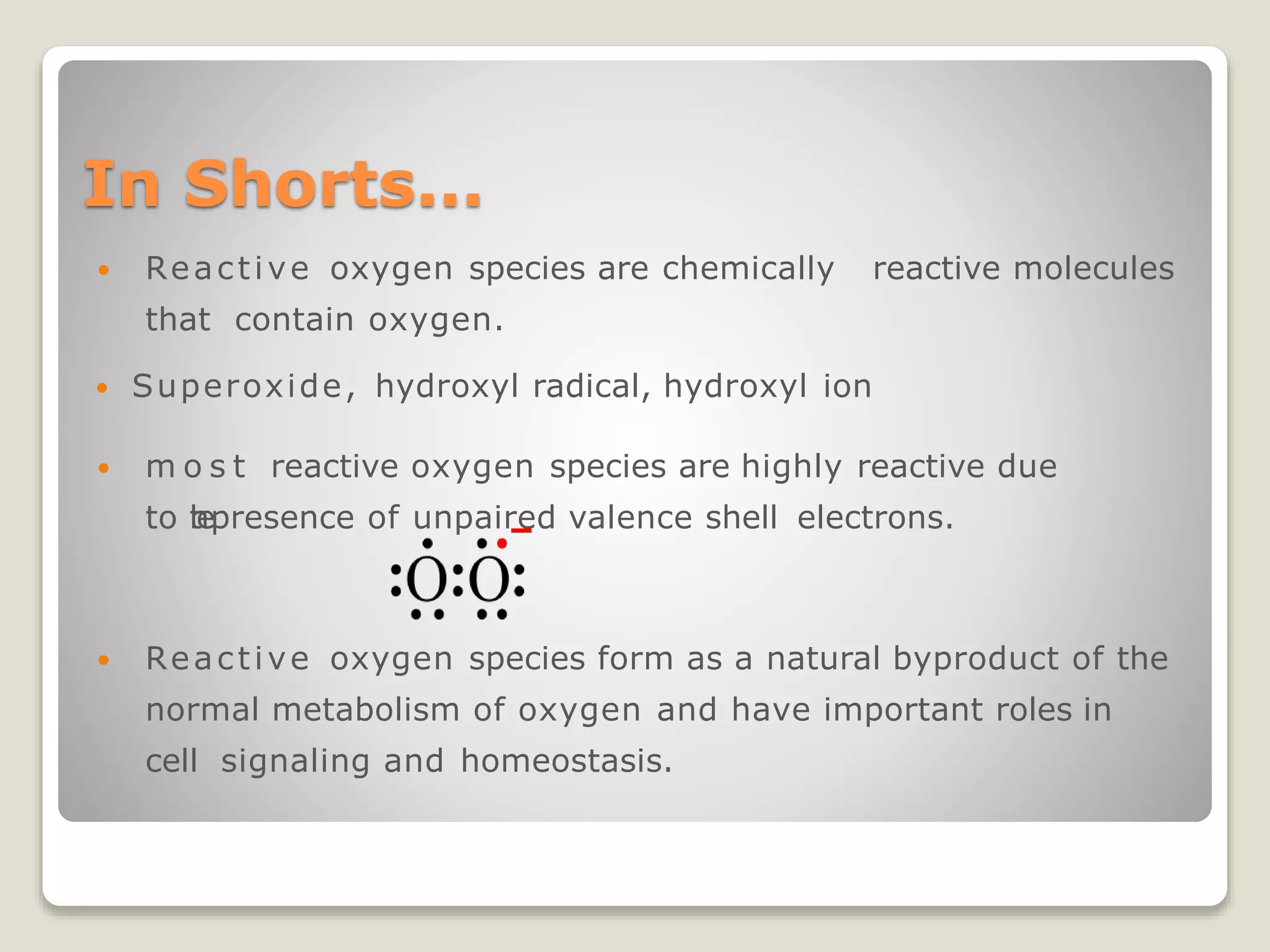 reactive oxygen species | PPSX