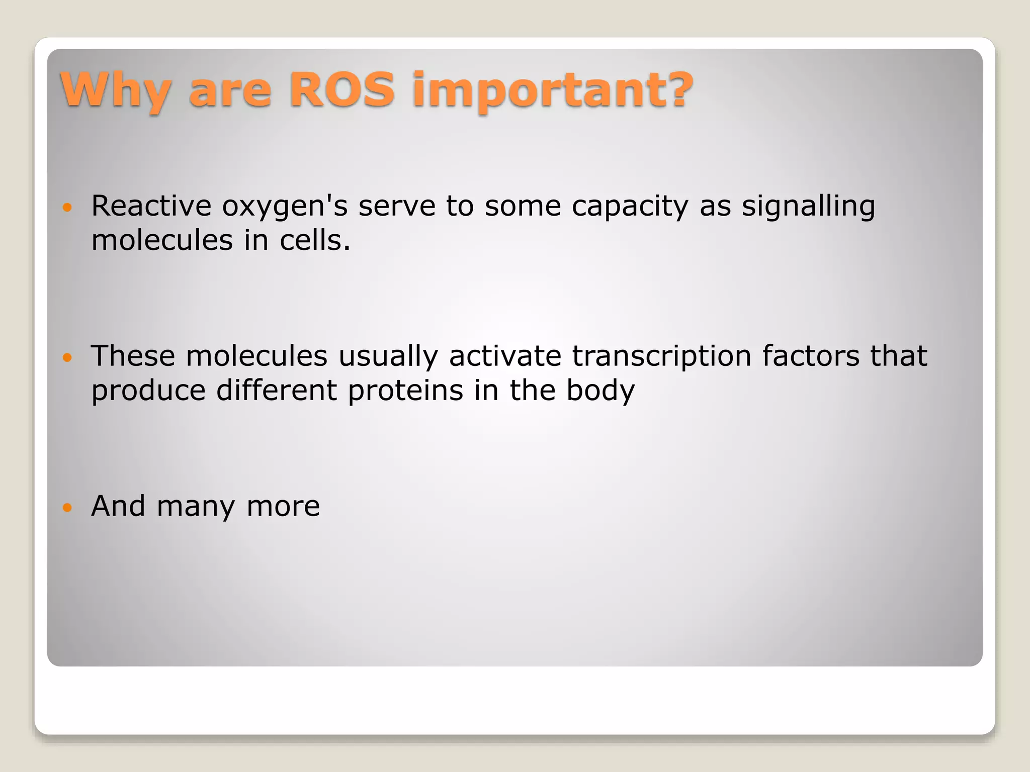 reactive oxygen species | PPSX