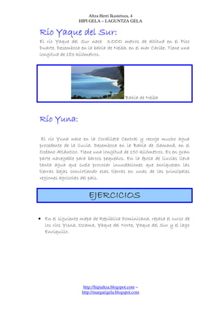 Ríos de República Dominicana. | PDF
