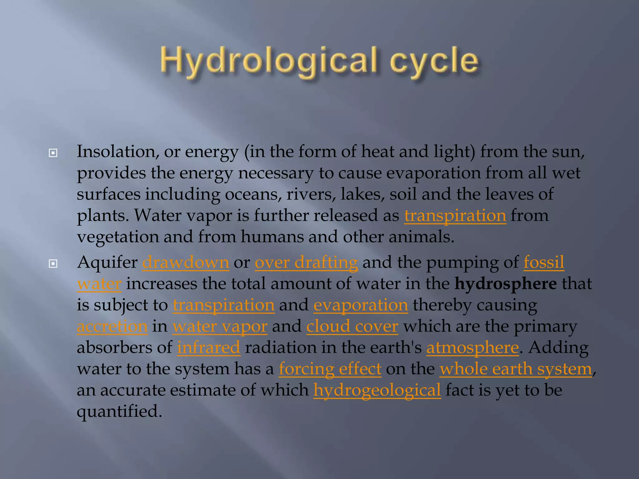 Hydrosphere Presentation | PPTX
