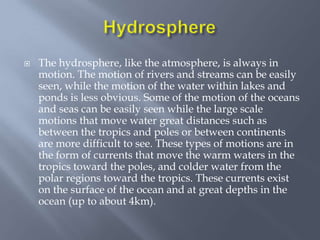 Hydrosphere Presentation | PPTX