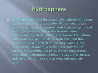 Hydrosphere Presentation | PPTX